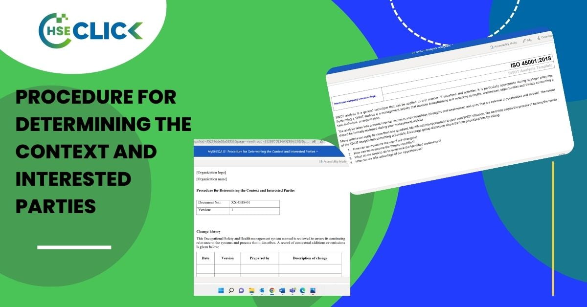 Procedure For Determining The Context And Interested Parties - HSEClick
